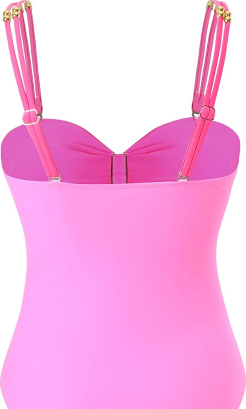 One Piece Swimsuit with Beach Cover up Wrap Skirt Light Pink – The Curvves